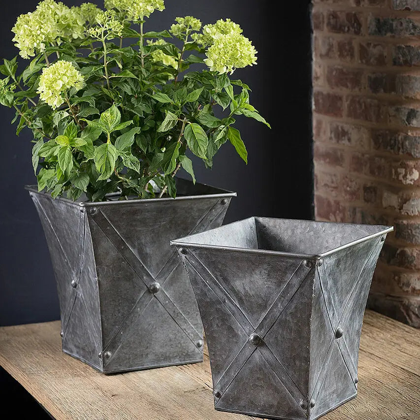 Zinc Square Planters – Mothology